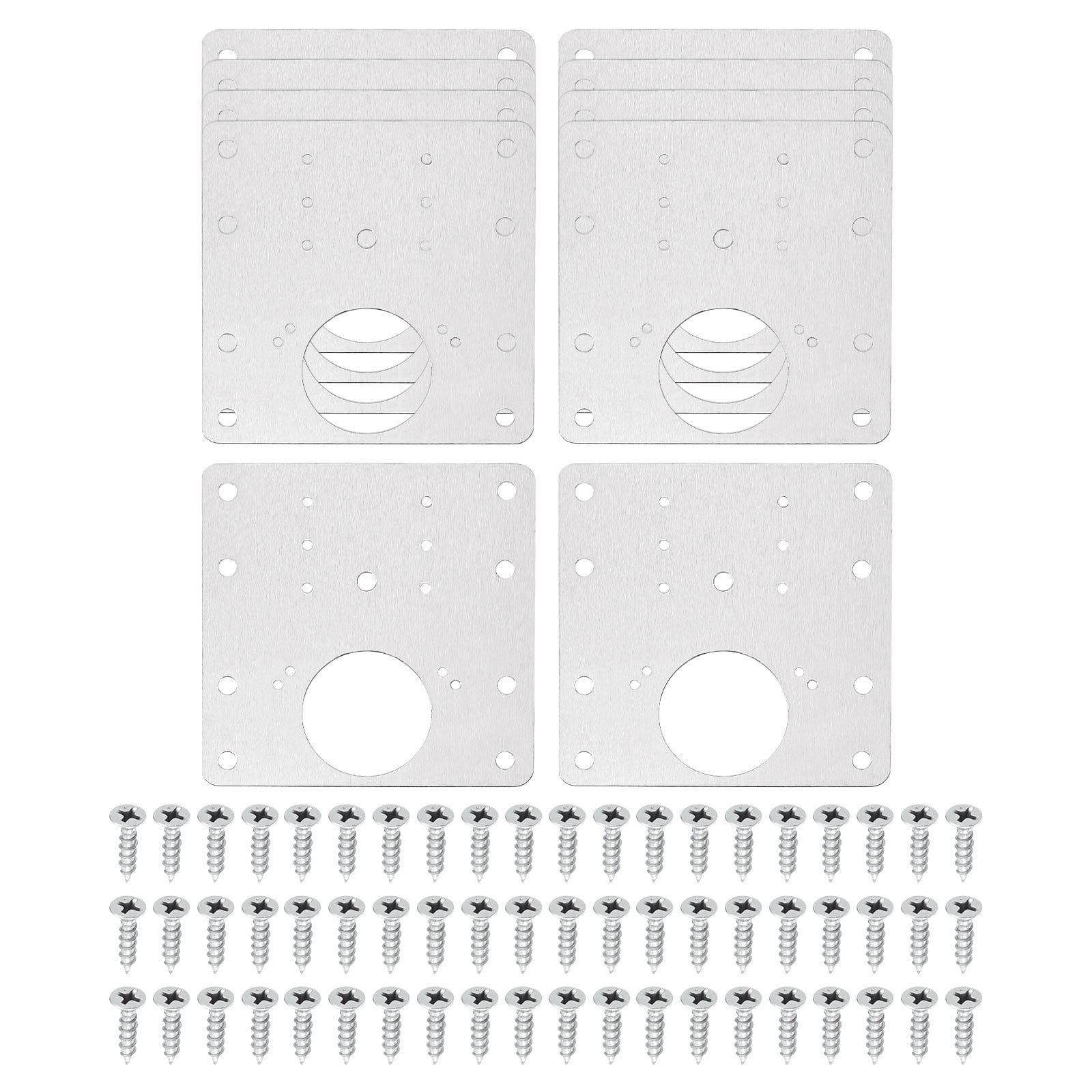 10 Set Cabinet Hinge Repair Plate Cupboard Door Hinge Mounting Plate ...