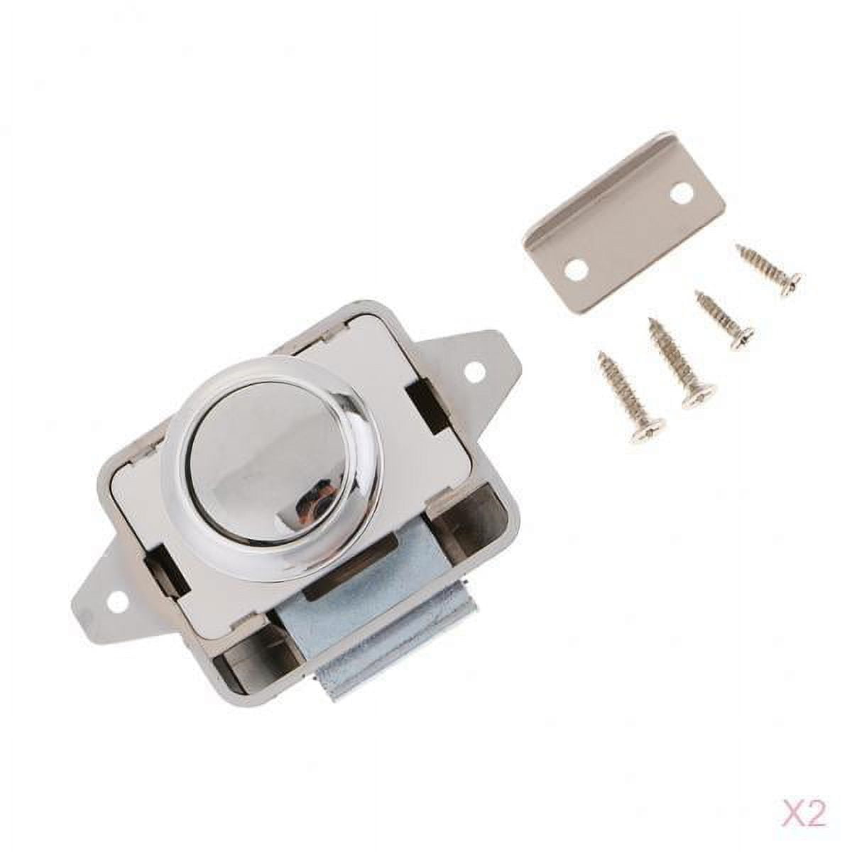 10 Set Cabinet Lock, Push Button Cabinet Latch for RV, Camper Motorhome ...