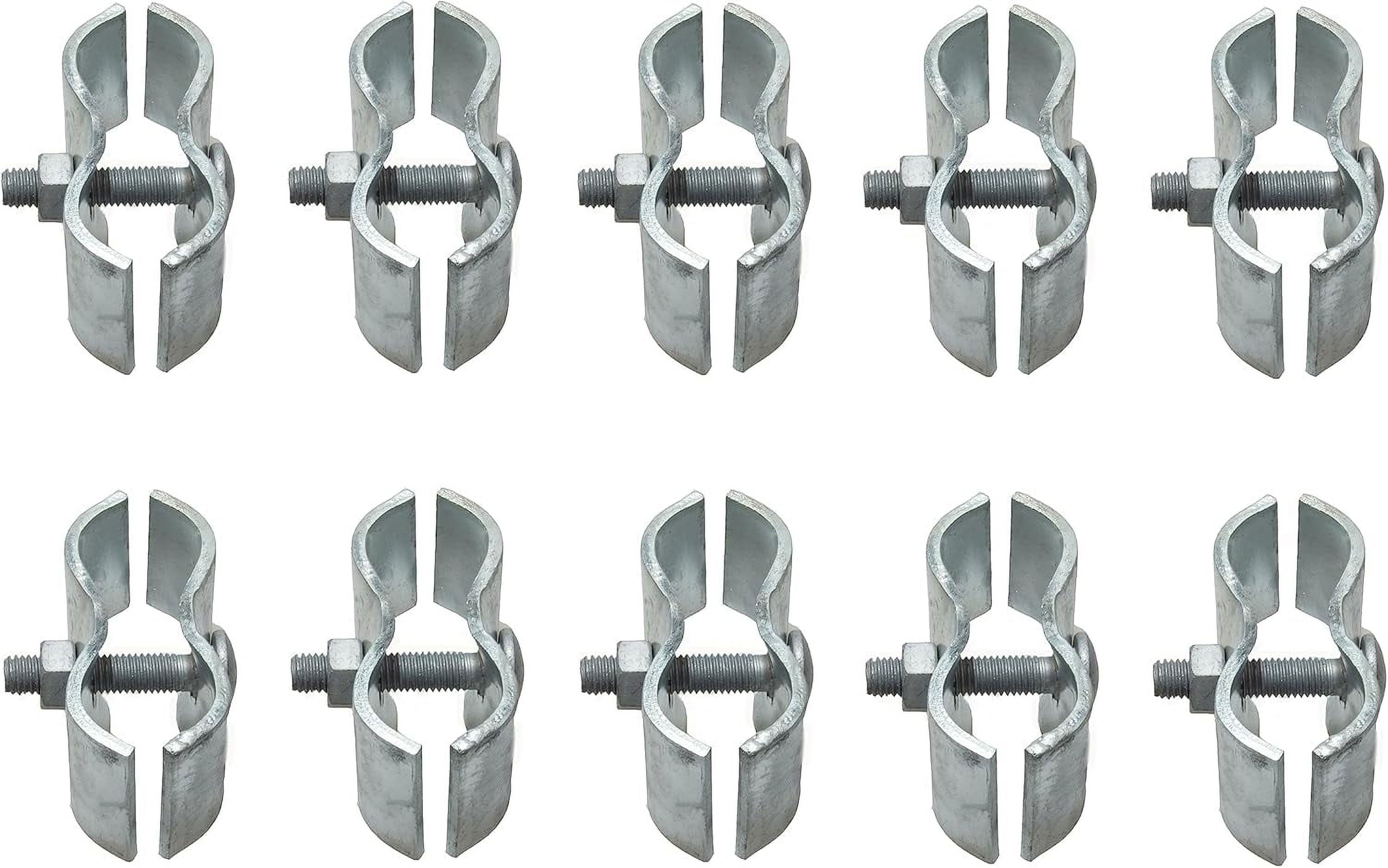 10 Set Chain Link Fence Panel Clamps 1-3/8" Dog Kennel Panel Clamp for ...