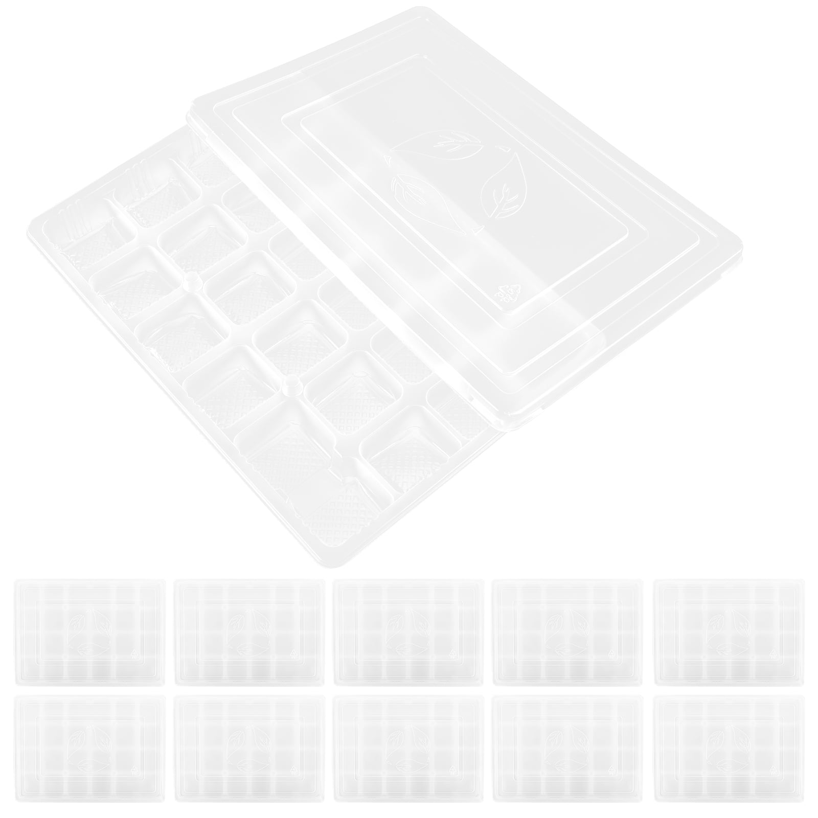 10 Set Dumpling Box with Lid Food Containers Disposable Disposable ...