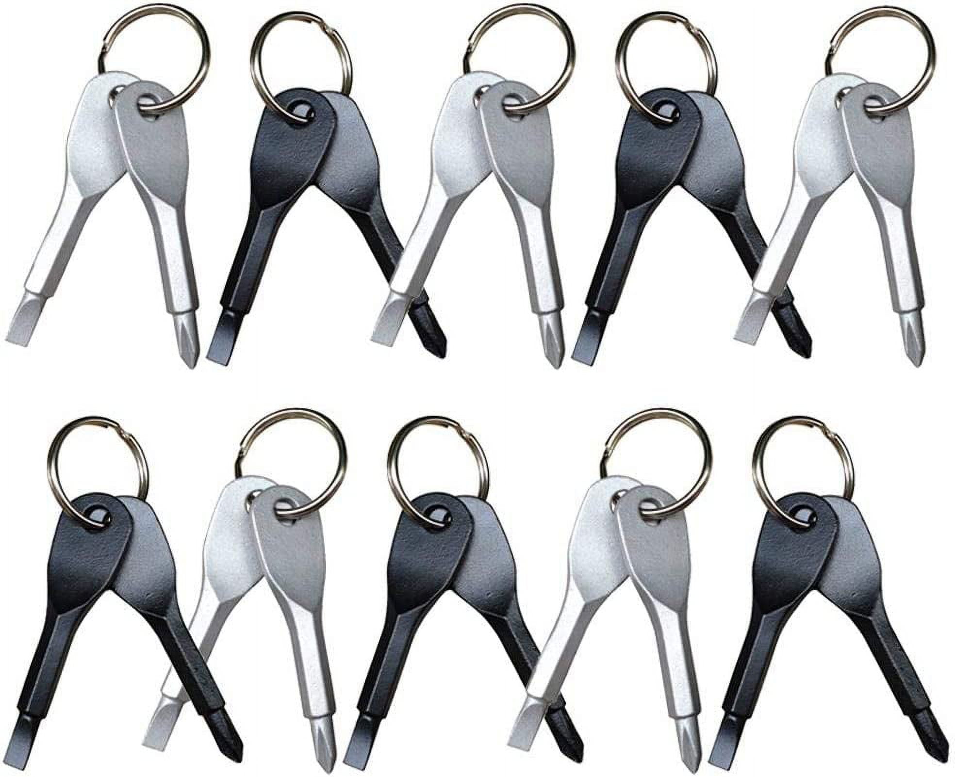 10 Set EDC Key Ring Outdoor Multifunction Key Chain Screwdriver Pocket ...