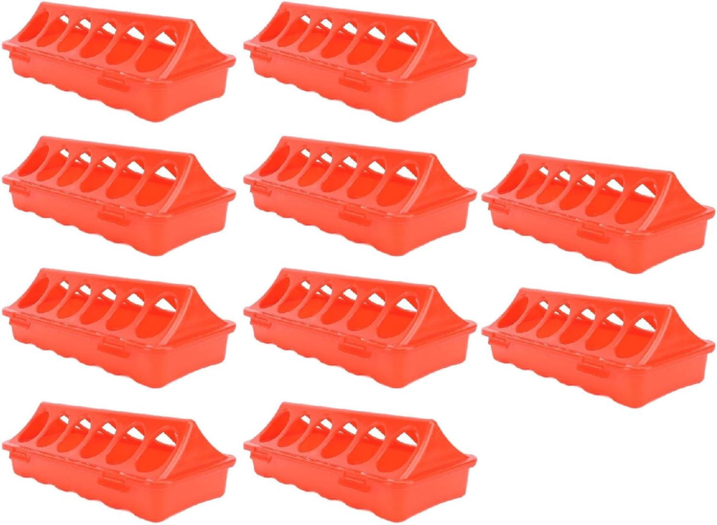 10 Set Flip Top Chick Feeder,Plastic Flip Top Chick Feeder,Waterer ...