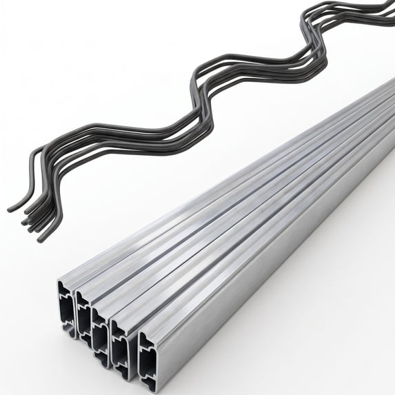 10 Set Greenhouse Lock Channel Kit – 6.6 ft Galvanized Steel U-Shaped ...