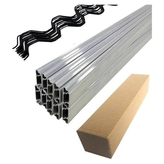 10 Set Greenhouse Spring Wire and Lock Channel Kit,6.6 FT PVC-Coated ...