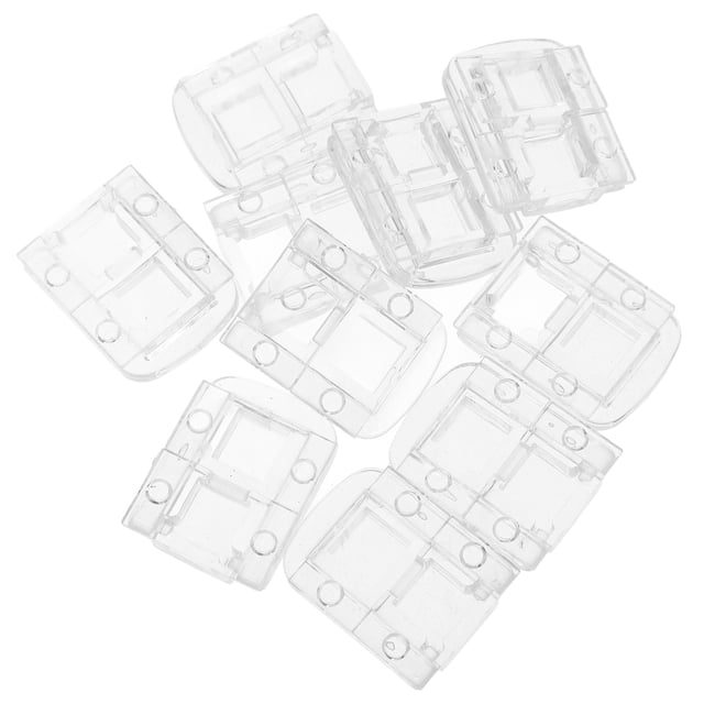 10 Set Acrylic Hinge Hasp Box Lock Clear Buckle Latch Transparent ...