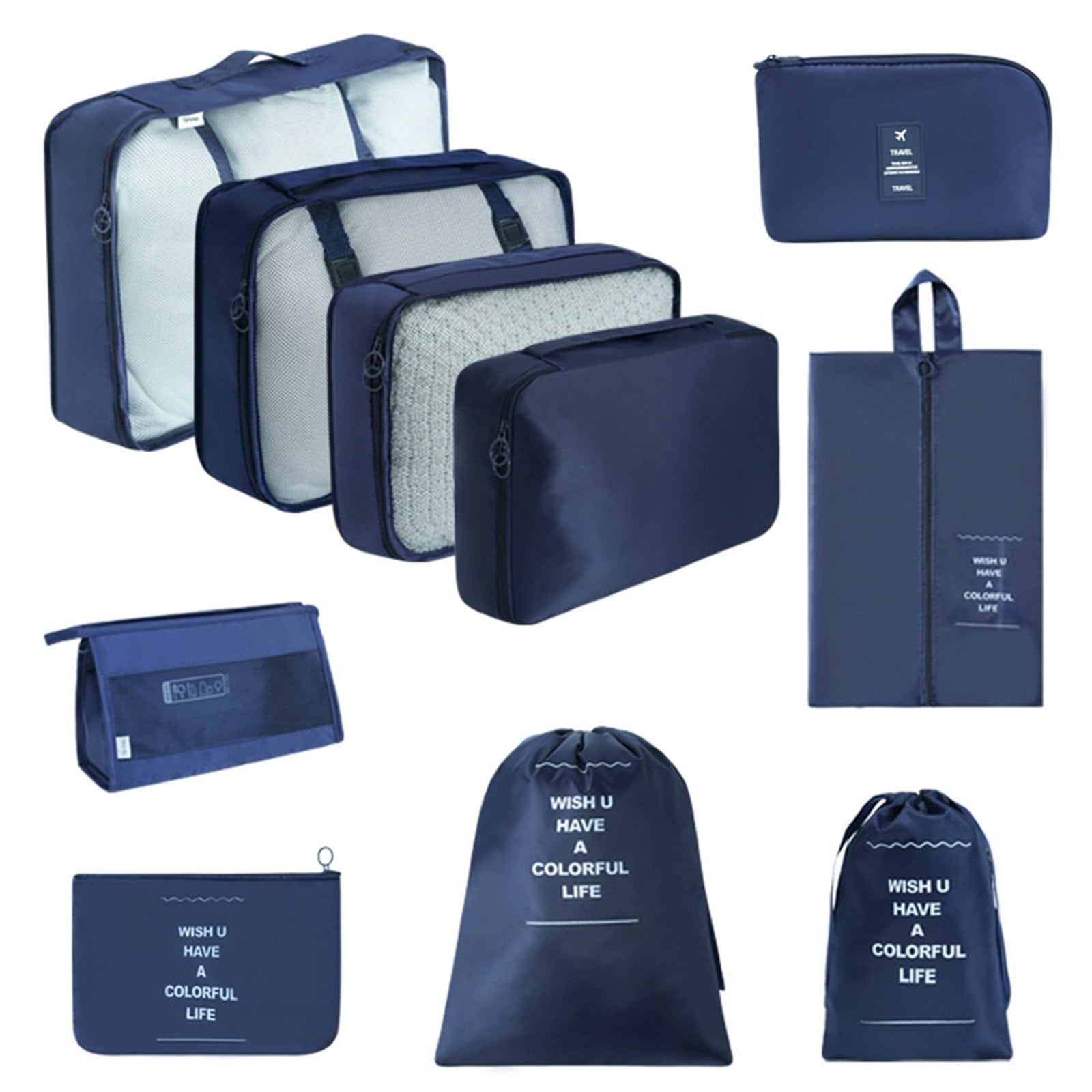 10 Set Packing Cubes For Suitcases Packing Cubes Travel Organizer Bags ...