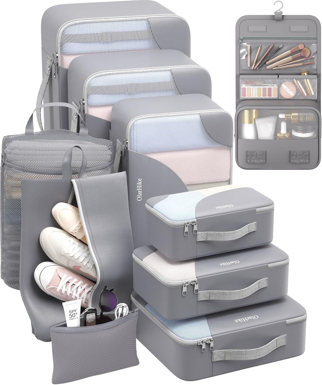 10 Set Packing Cubes for Travel, Gifts for Women Mom,Anti-Tearing ...
