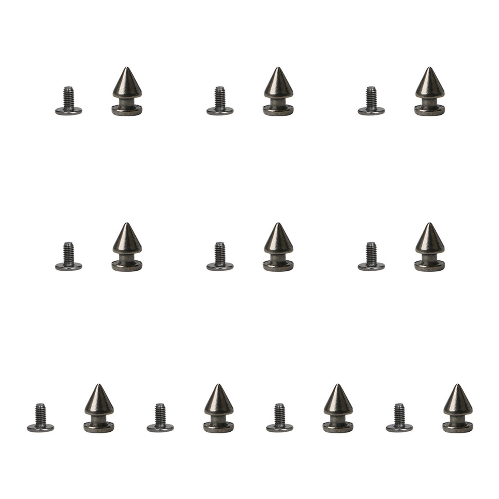 10 Set Punk Spikes Apparel Decoration Spikes Alloy Rivets Fashion ...