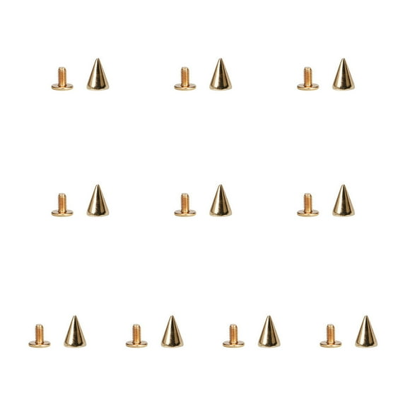 10 Set Punk Spikes Apparel Decoration Spikes Alloy Rivets Fashion ...