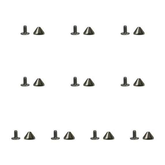 10 Set Punk Spikes Apparel Decoration Spikes Alloy Rivets Fashion ...