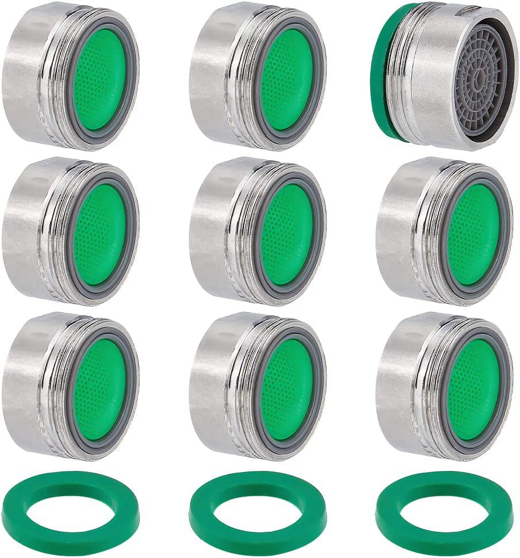 10 Set Stainless Steel Faucet Aerator Insert Set Flow Retrictor Insert ...