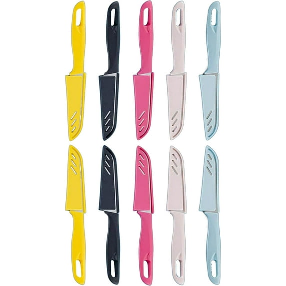 10-Set Super Value Paring Knife Set - 10 Ultra-Sharp German Steel Fruit ...