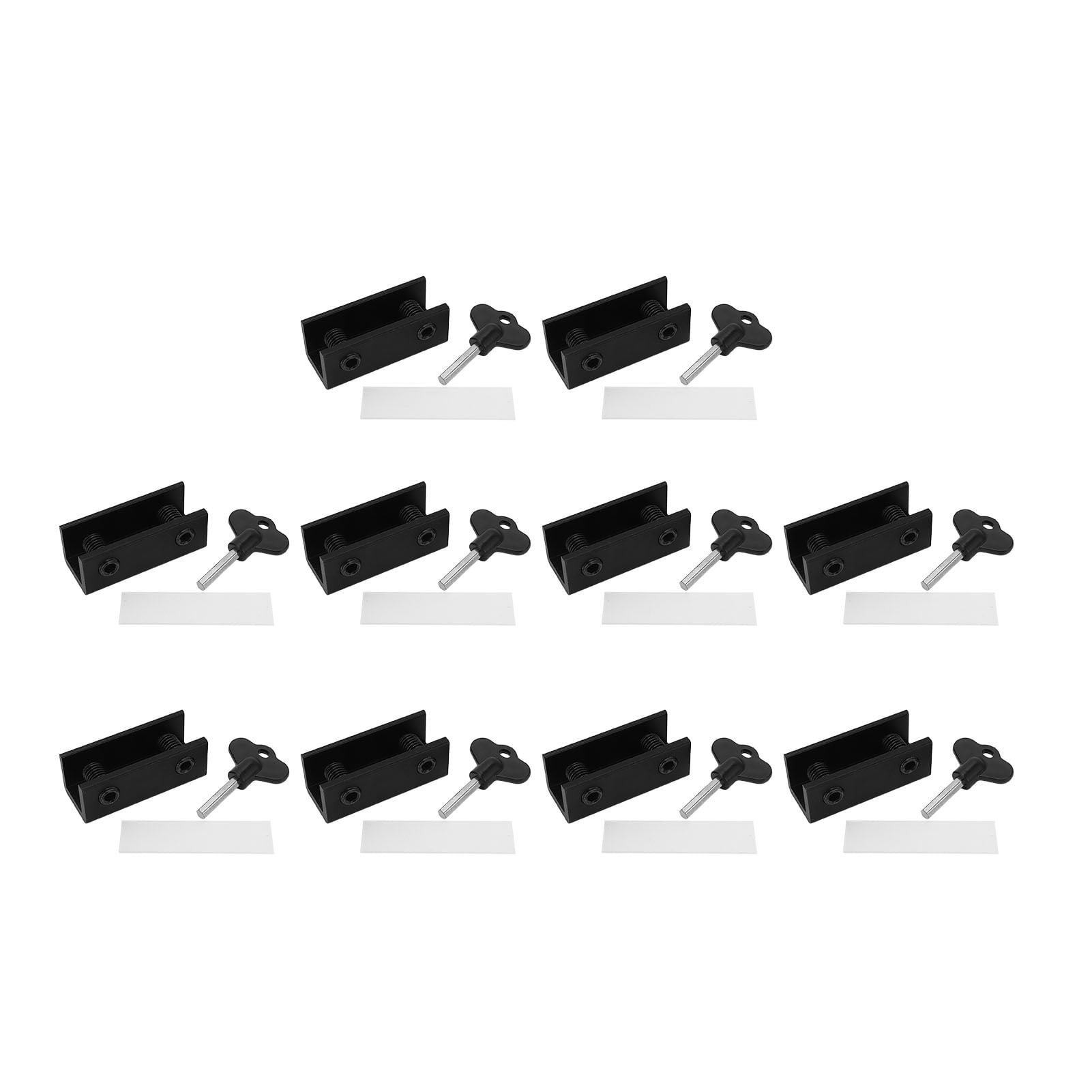 10 Set Window Lock 2 Holes Sliding Door Stopper High Safety Window ...