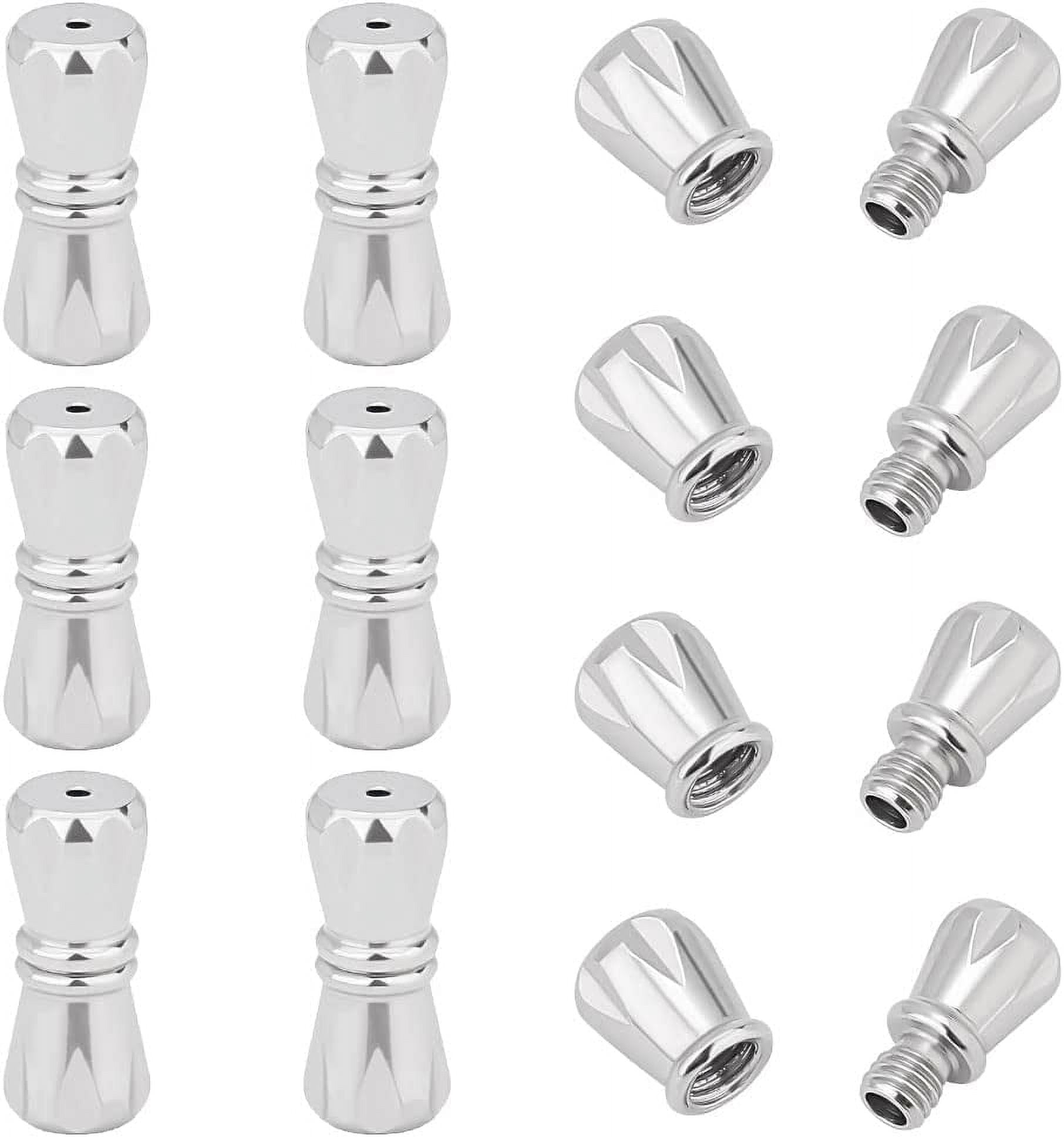 10 Sets 0.04in/1mm Small Hole Stainless Steel Screw Clasps 11.5×5mm ...