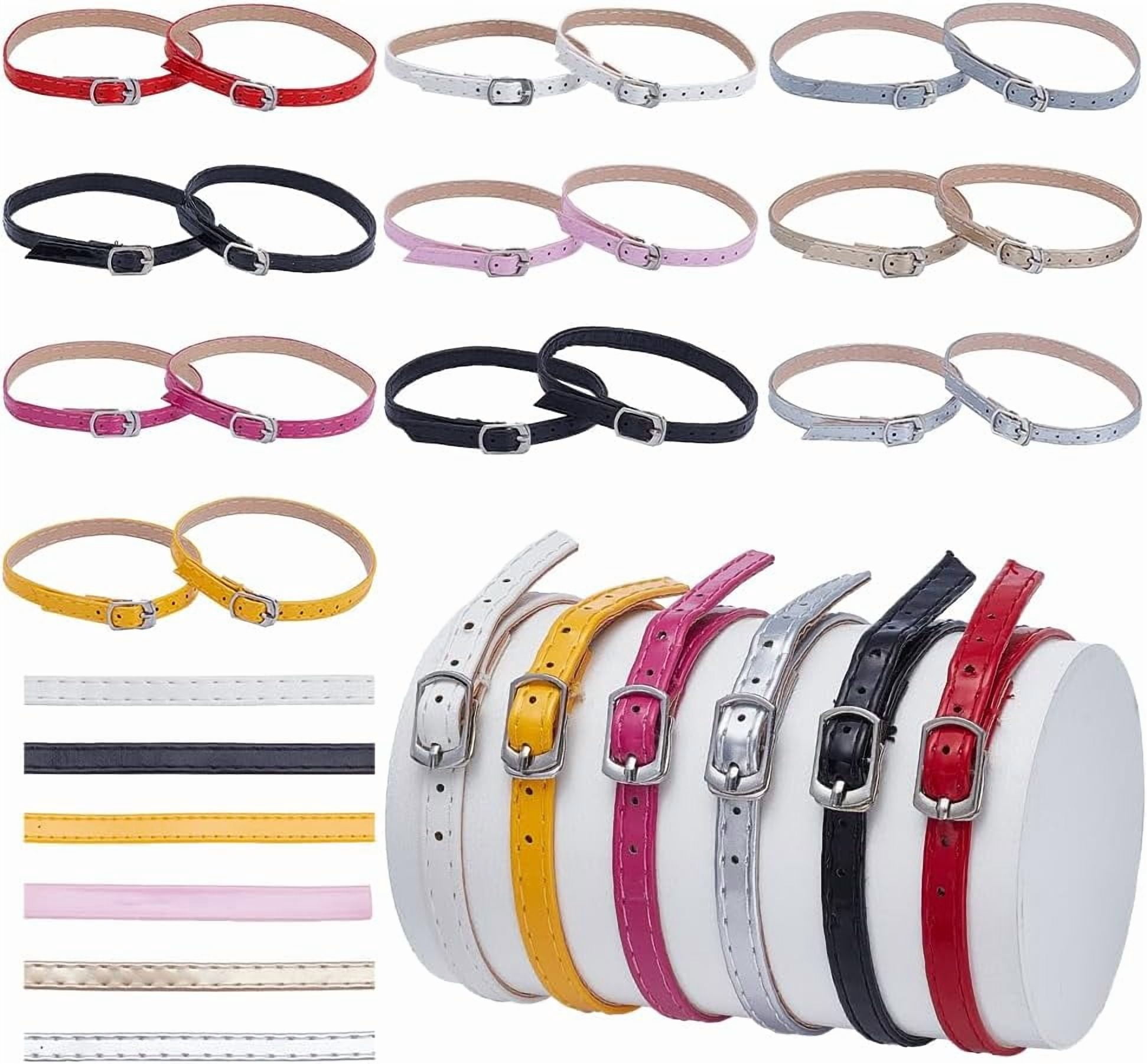 10 Sets 10 Styles Detachable PU Leather Shoe Straps Shoelaces Women's ...