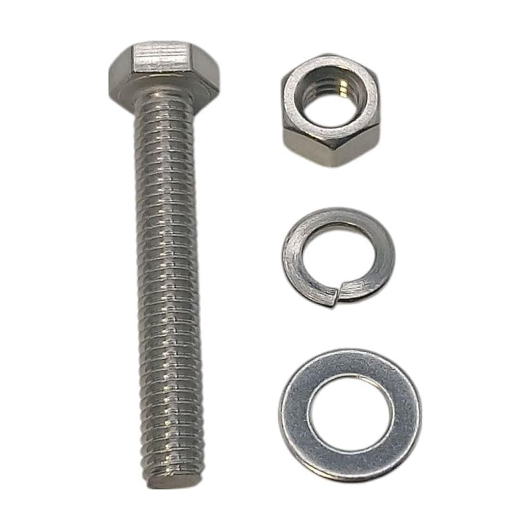 (10 Sets) 5/16"-18 x 1-3/4" Stainless Steel Hex Head Screws Bolts, Nuts ...