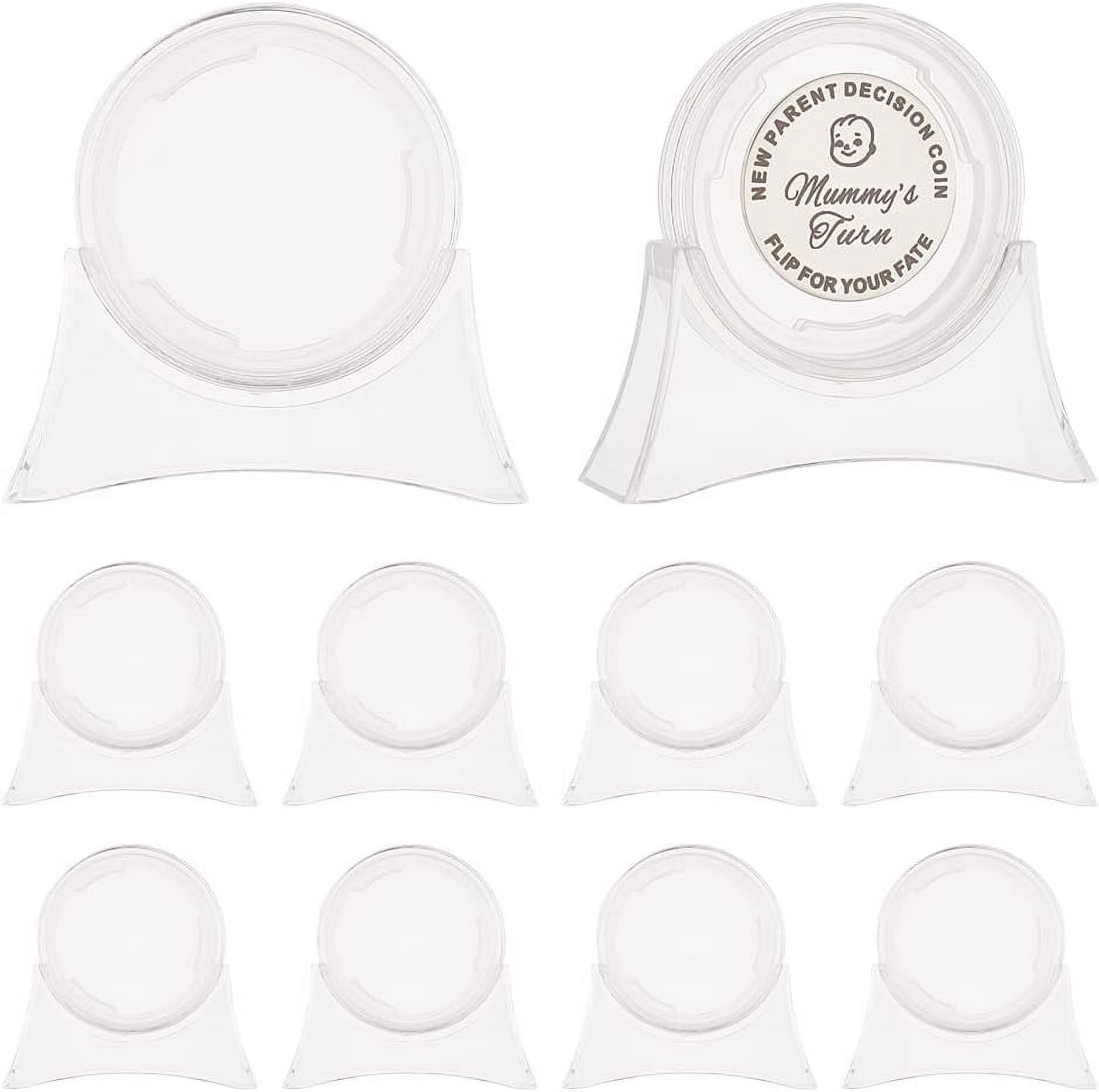 10 Sets Acrylic Coin Display Stand 2.4x2.6 inch Floating Display Case ...