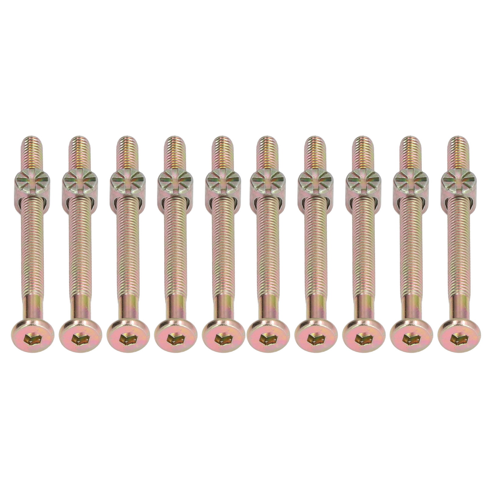 10 Sets Baby Bed Crib Screw M6 Galvanized Stainless Steel Hex Socket ...