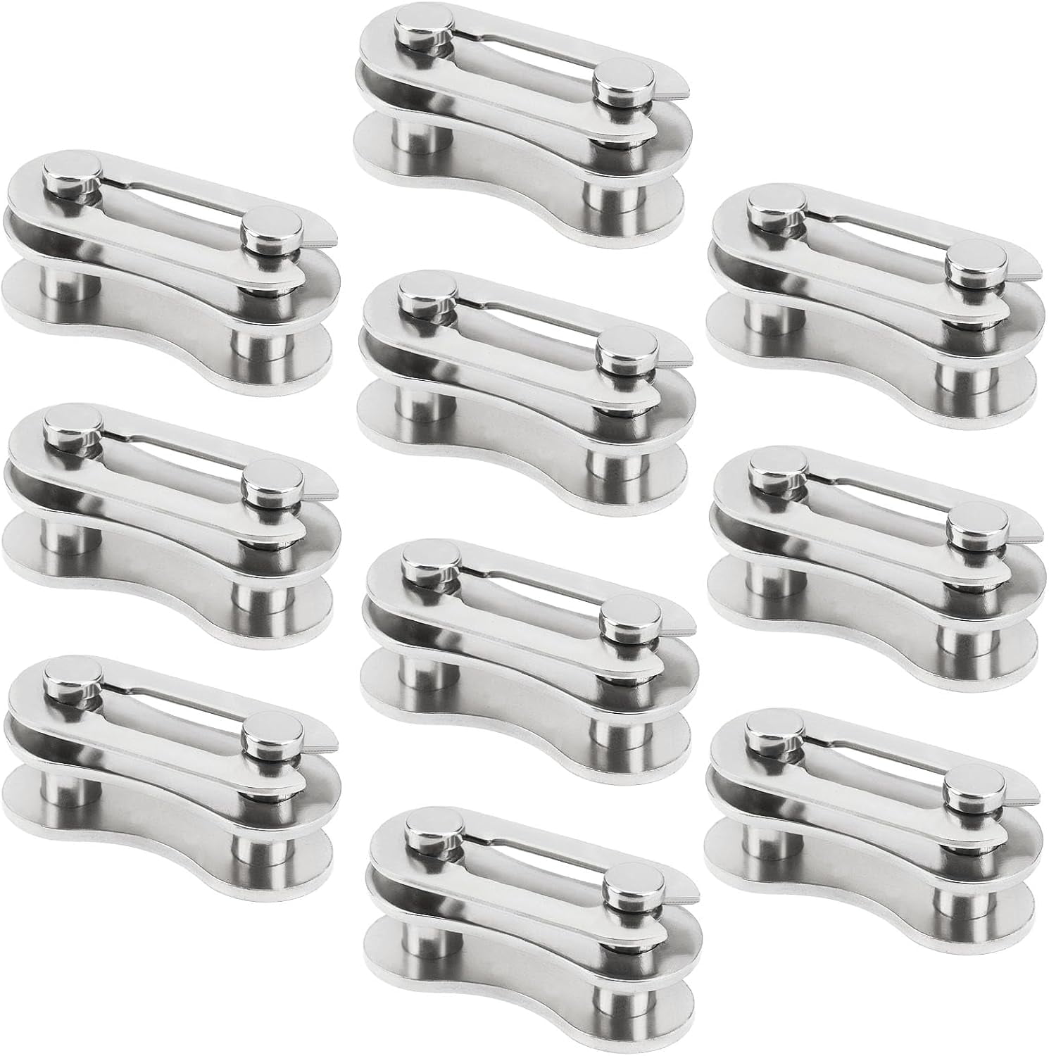 10 Sets Bicycle Chain Link Split Connector Pin Spacing 12.5mm Pin ...