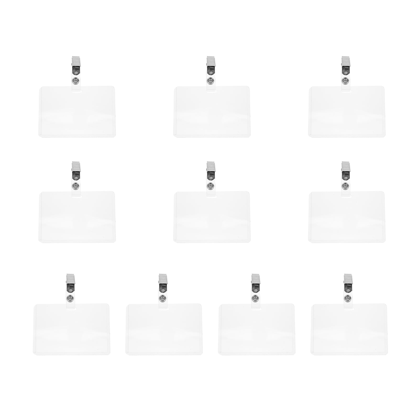 10 Sets Bins Badge Reels Retractable Work Card Holder - Walmart.com