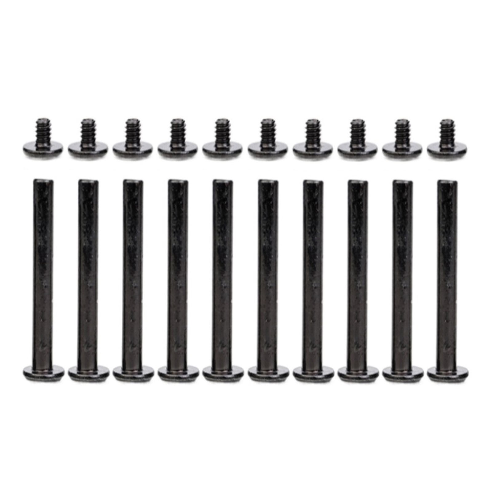 10 Sets Black Chicago Screws, M5 Binding Screw Posts, Leather Screw ...