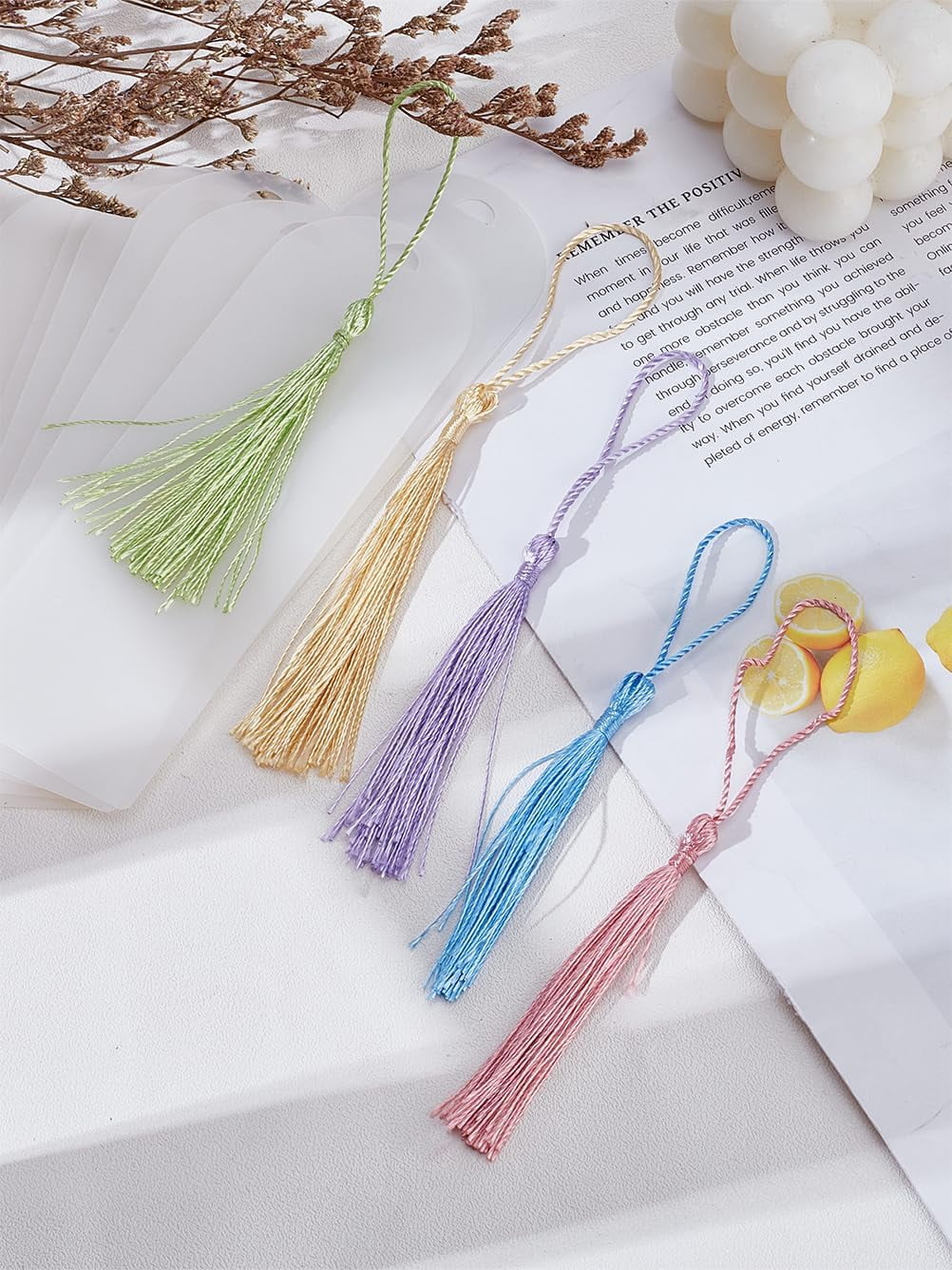 10 Sets Blank Clear Acrylic Bookmarks Plastic Craft Transparent Book ...