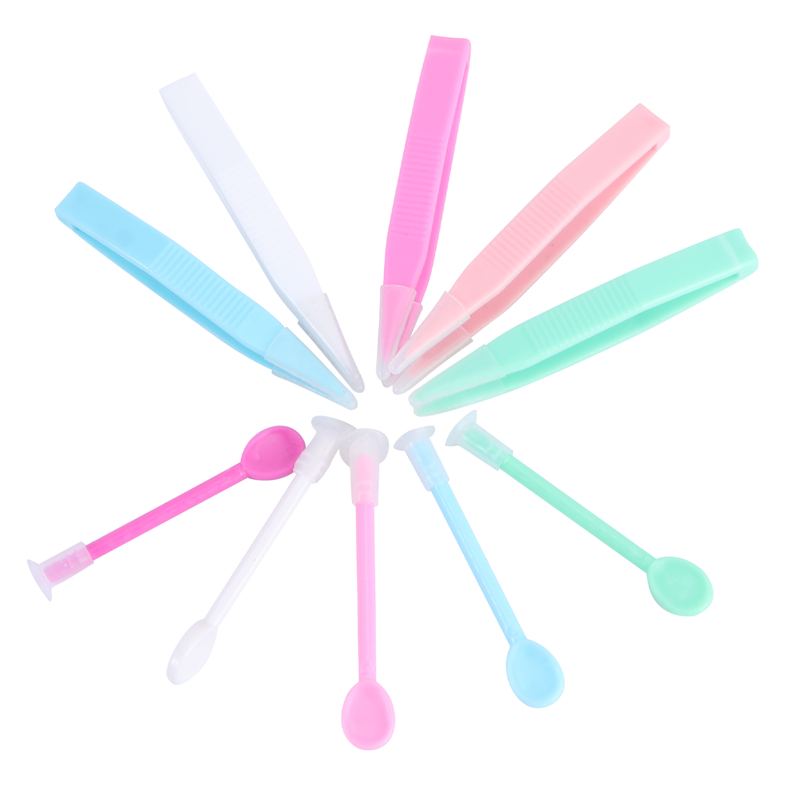 10 Sets Box-packed Tweezers and Suction Stick Lenses Inserter Remover ...