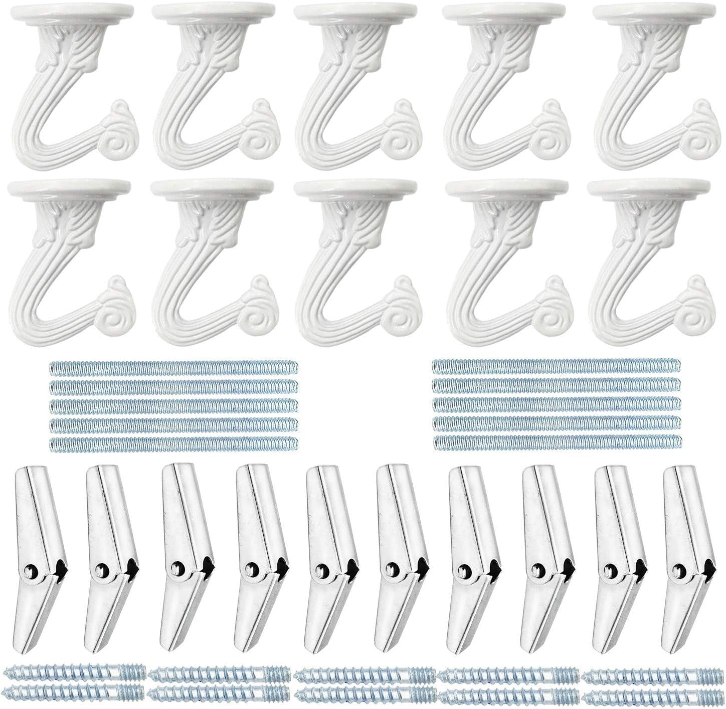 10 Sets Ceiling Hooks Heavy Duty Swag Hook with Hardware for Hanging ...