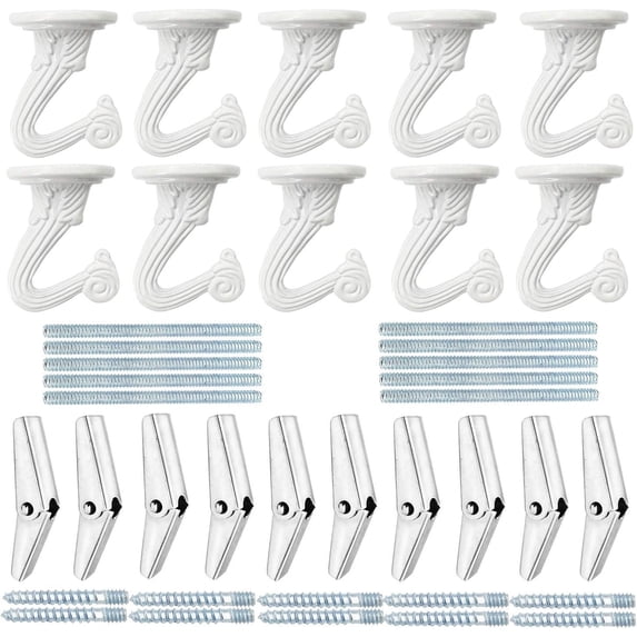 10 Sets Ceiling Hooks Heavy Duty Swag Hook with Hardware for Hanging ...