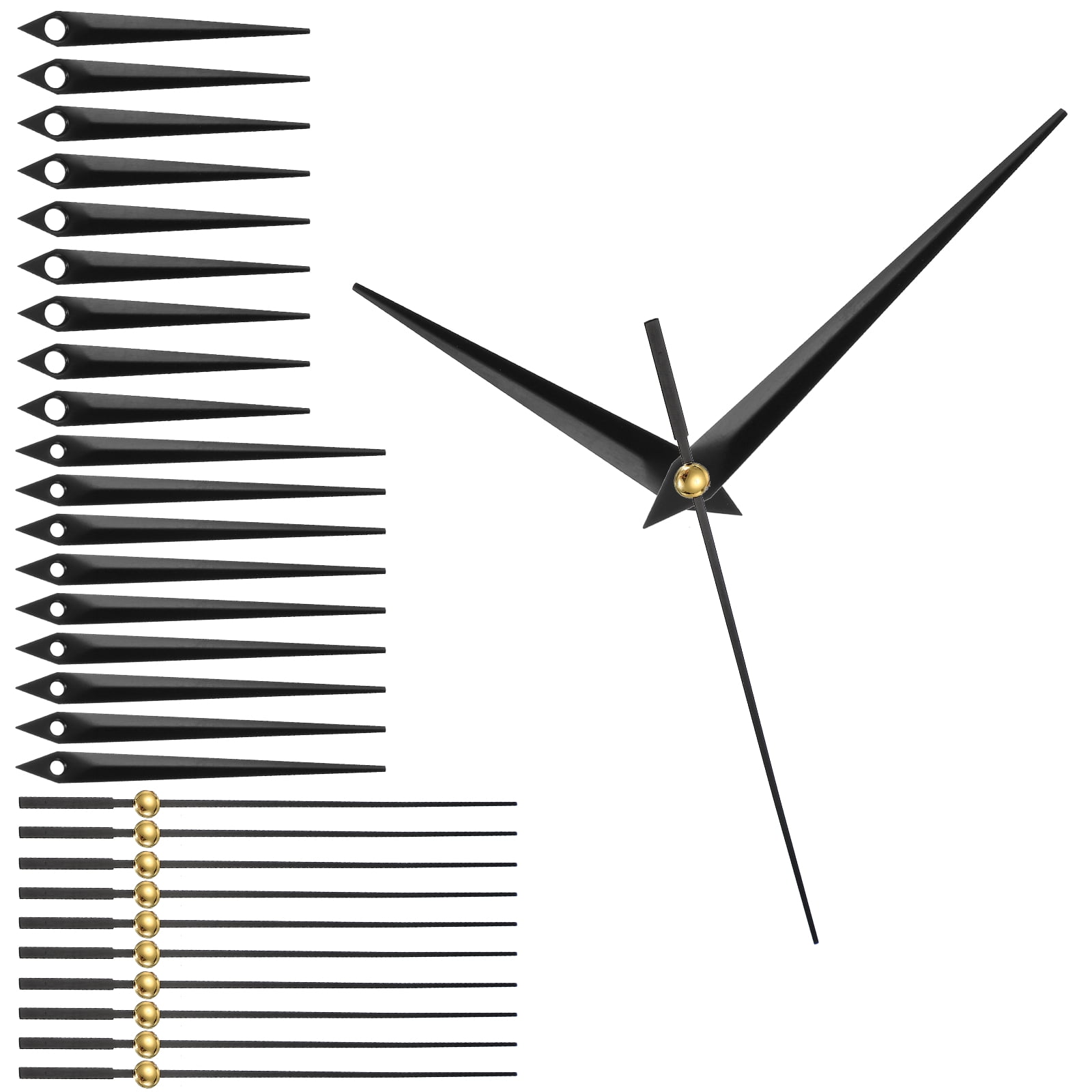 10 Sets Clock Hands, Aluminum Clock Hands Only Kit Parts Mechanism ...