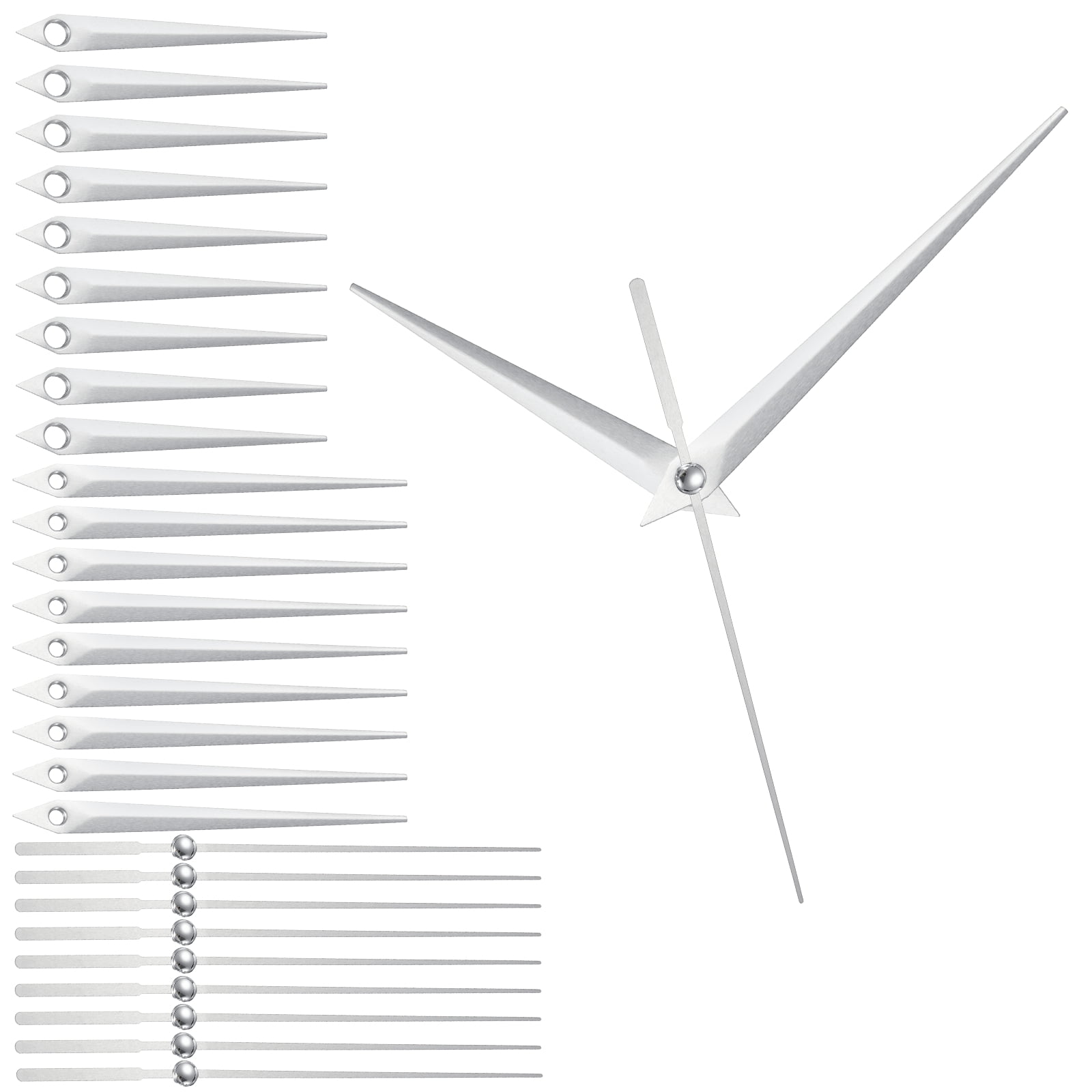 10 Sets Clock Hands, Aluminum Clock Hands Only Kit Parts Mechanism ...