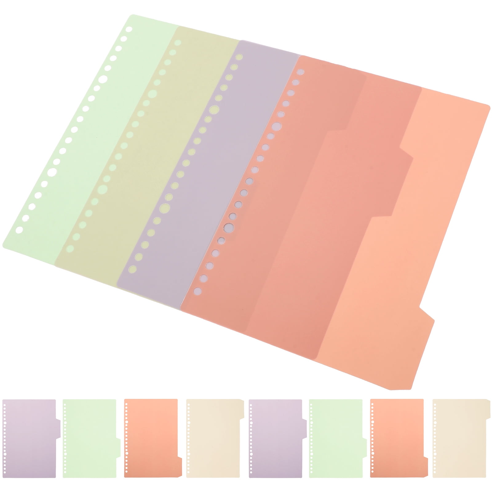 10 Sets Colored Binder Dividers Fine Point Index Tab Notebook Pages ...