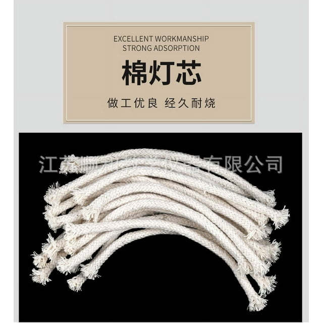 10 Sets Cotton Wick Lamp Wicks with Ceramic Holder Set for Oil and ...