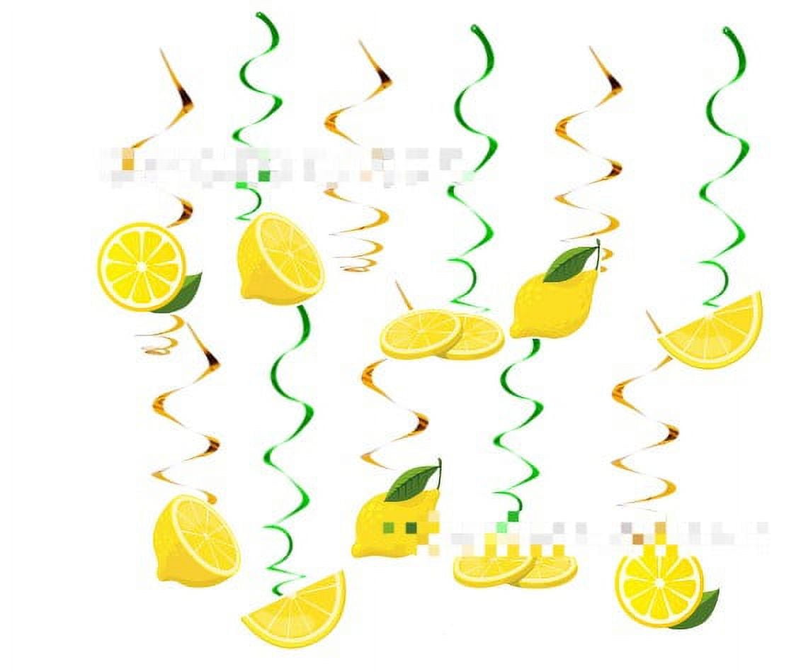 10 Sets Decorations Lemon Hanging Swirl Decorations Ceiling Swirl ...