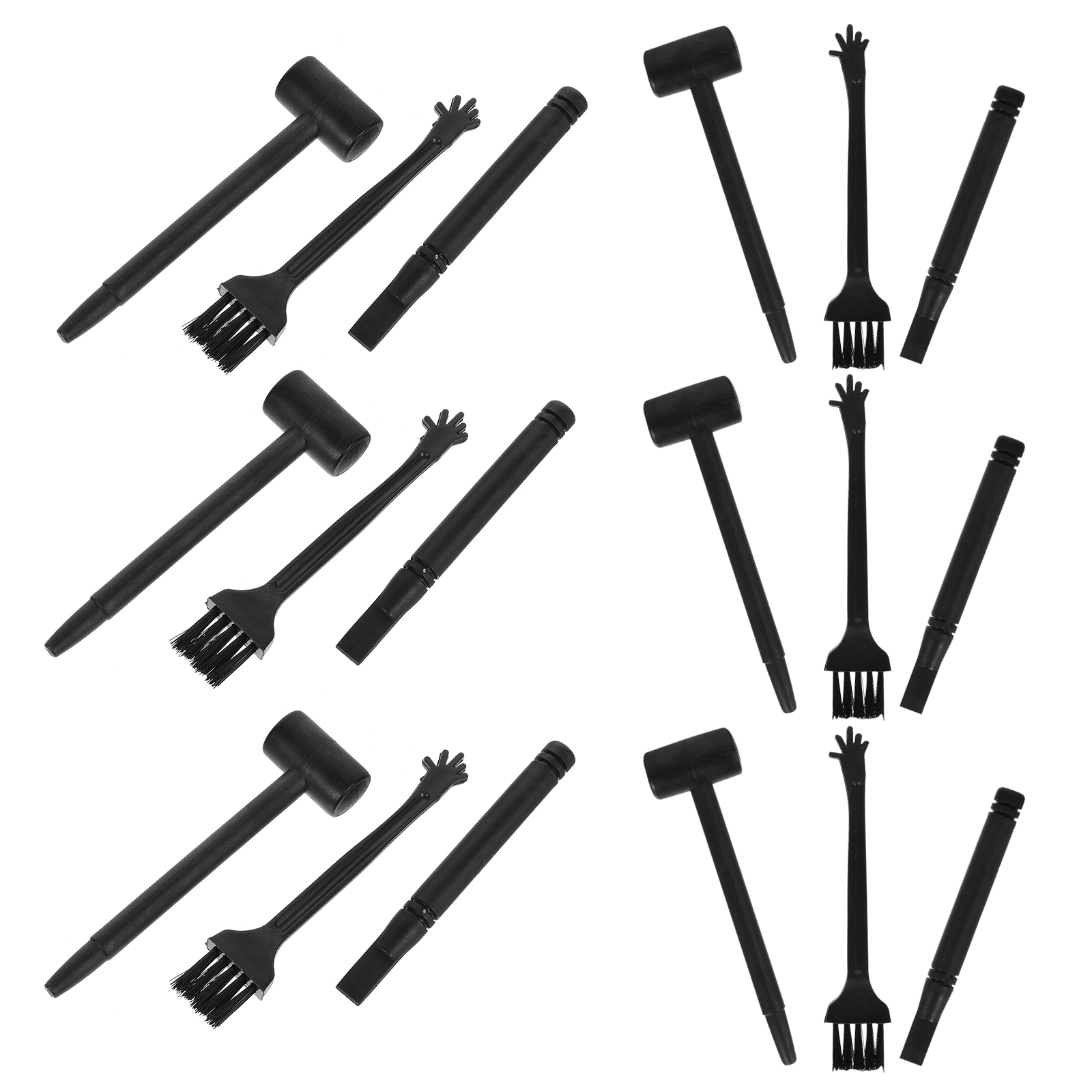 10 Sets Digging Hammer Chisel Brush Science Excavation Tools Kids ...