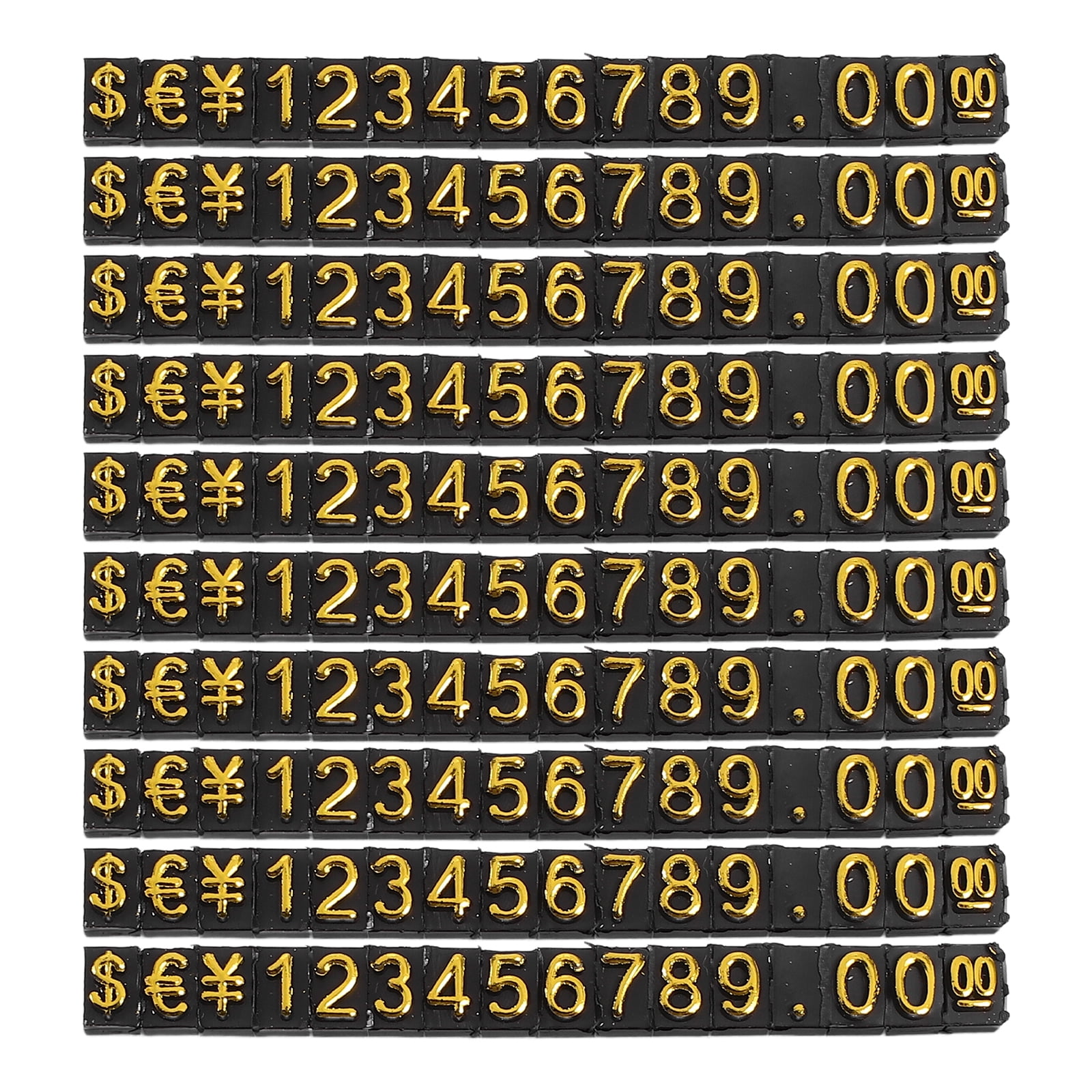 10 Sets Digital Price Tag Labels Jewelry Tag Retail Prices Display ...