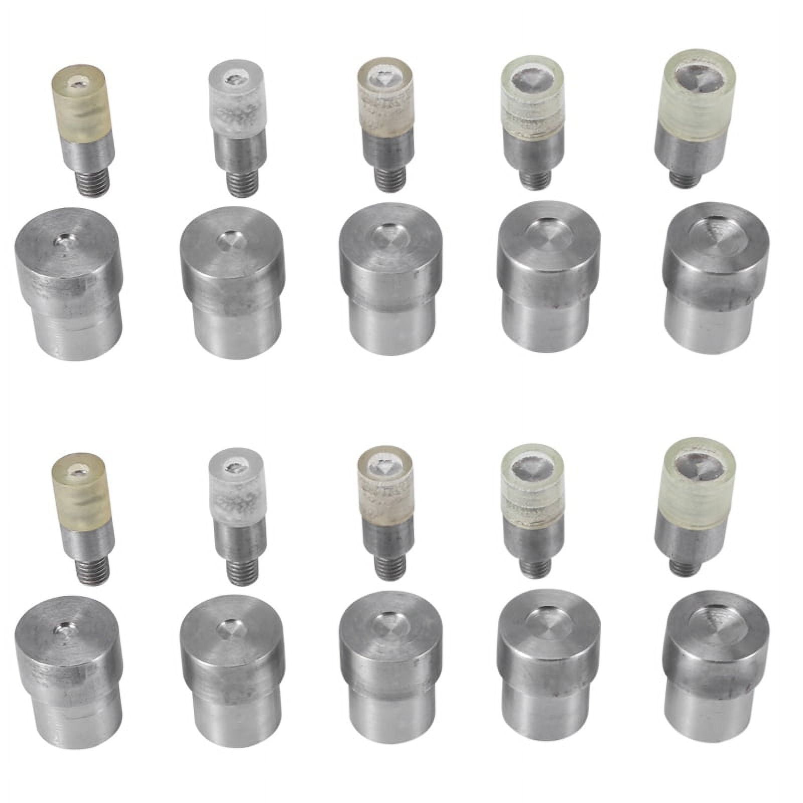 10 Sets Double Caps Rivets Dies(5mm/6mm/8mm/10mm/12mm) - Walmart.com