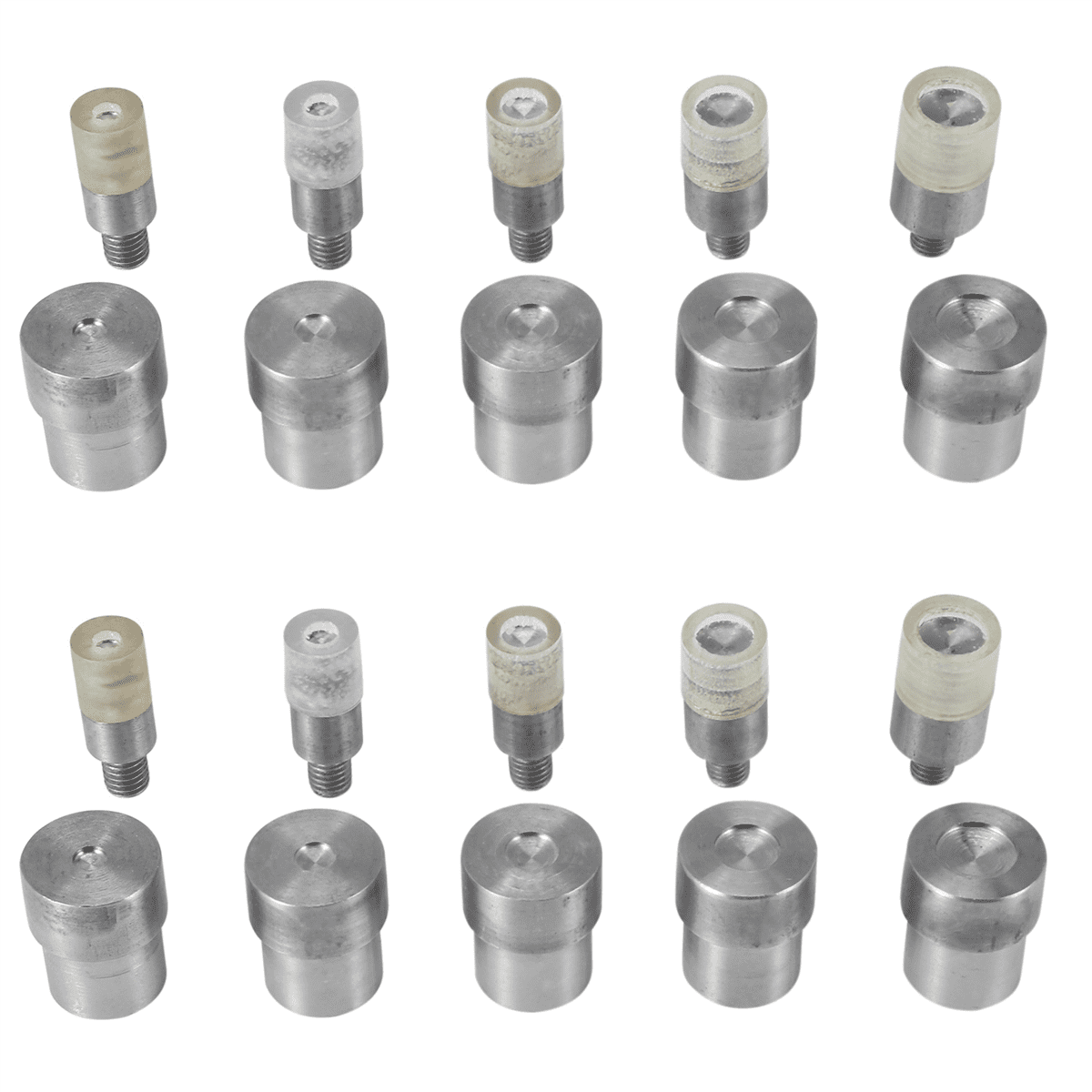 10 Sets Double Caps Rivets Dies(5mm/6mm/8mm/10mm/12mm) - Walmart.com
