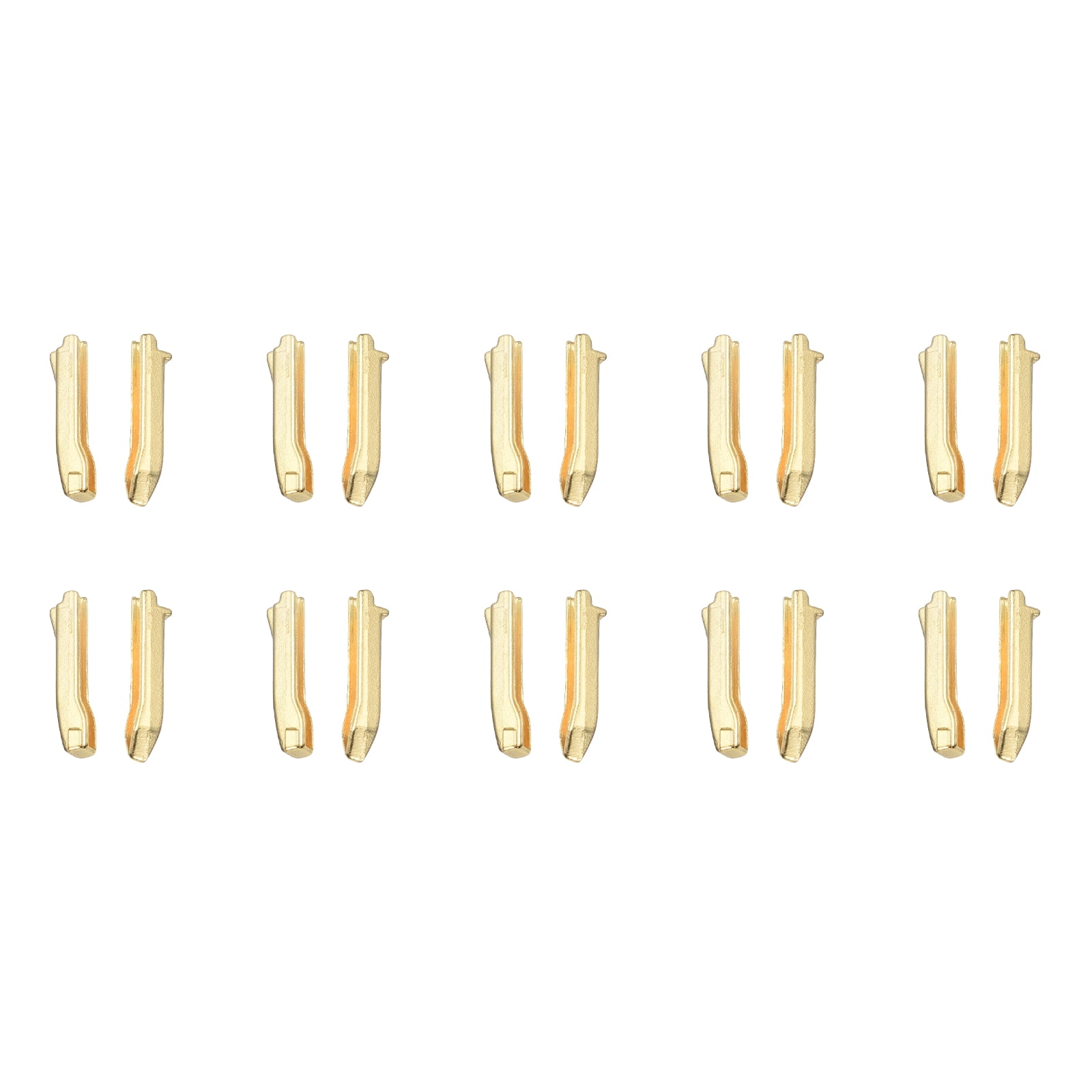 10 Sets Double Open Zipper Repair Latch Kits, #5 Insert Pins for Jacket ...