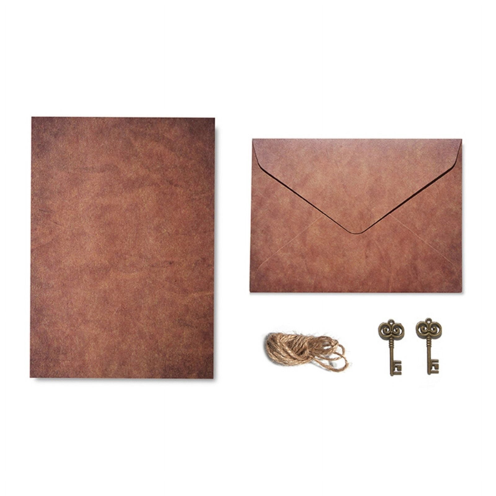 10 Sets Envelope Letter Paper Vintage Postcards Kraft Wrapping Paper ...