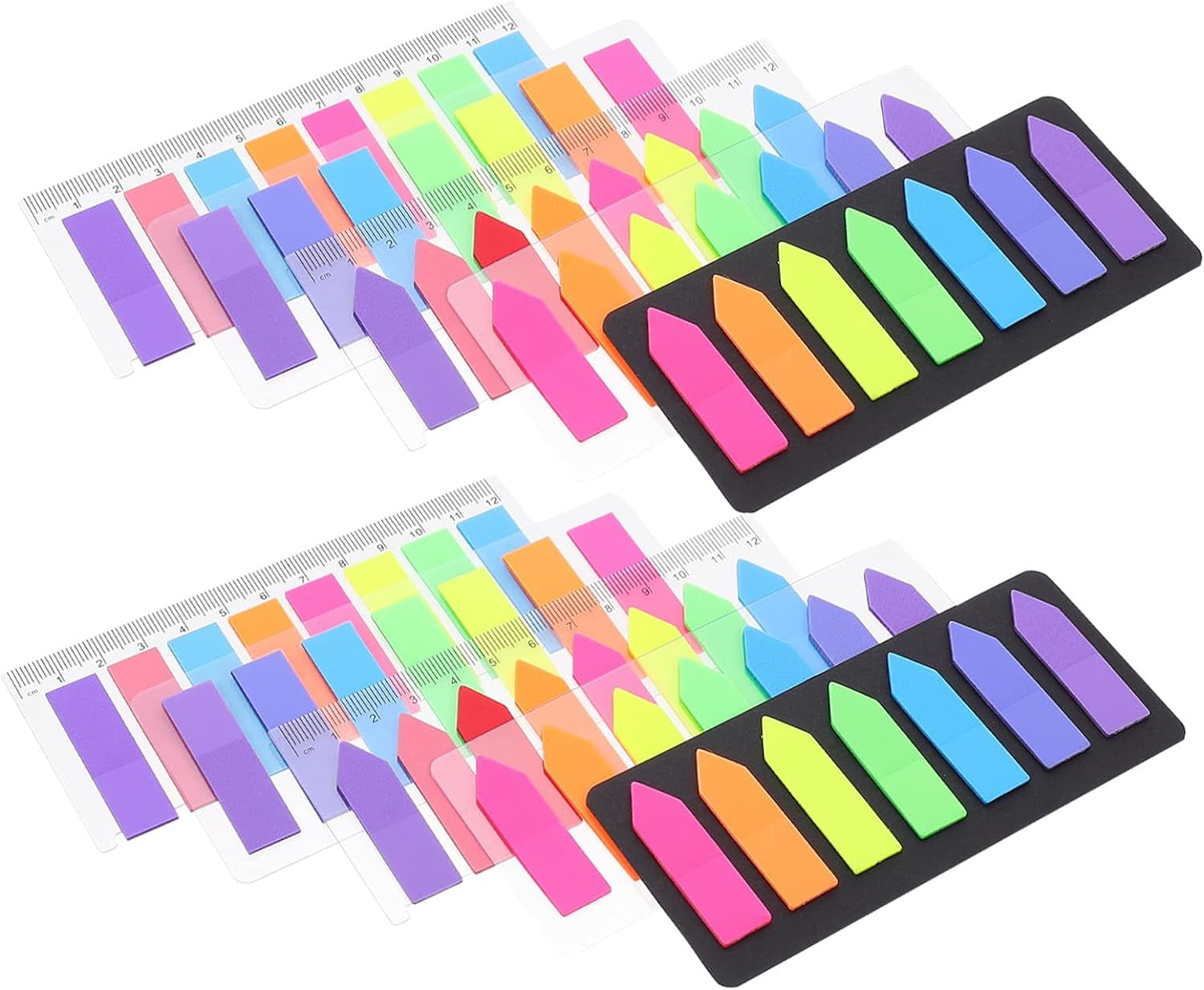 10 Sets Fluorescent Label Desk Notepad Color Books Office Notepad Book ...