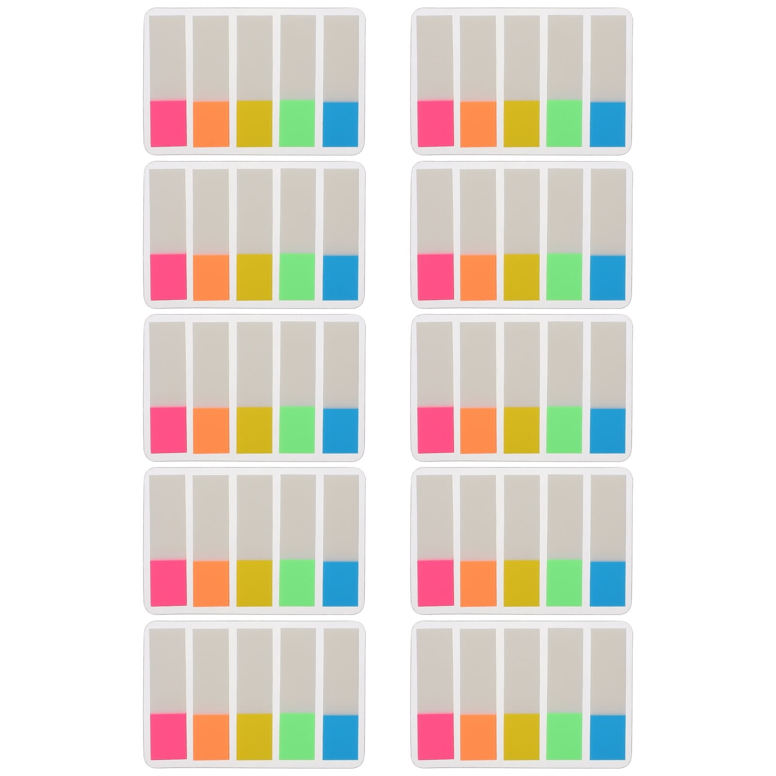 10 Sets Full Stick Notes Index Sticker Classification Label Stickers ...