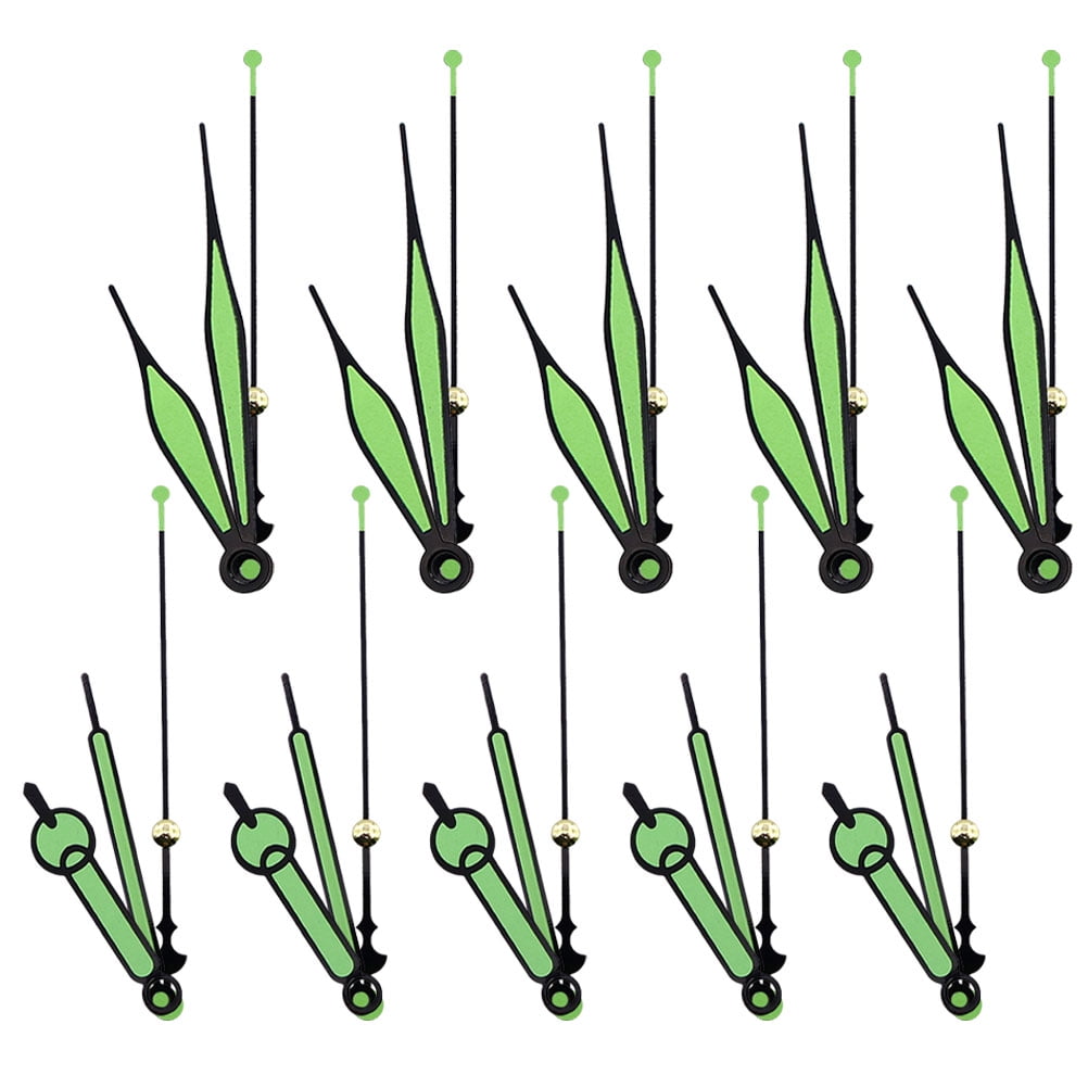 10 Sets Glowing Clock Hands Pointers Replacement Mechanism Office ...