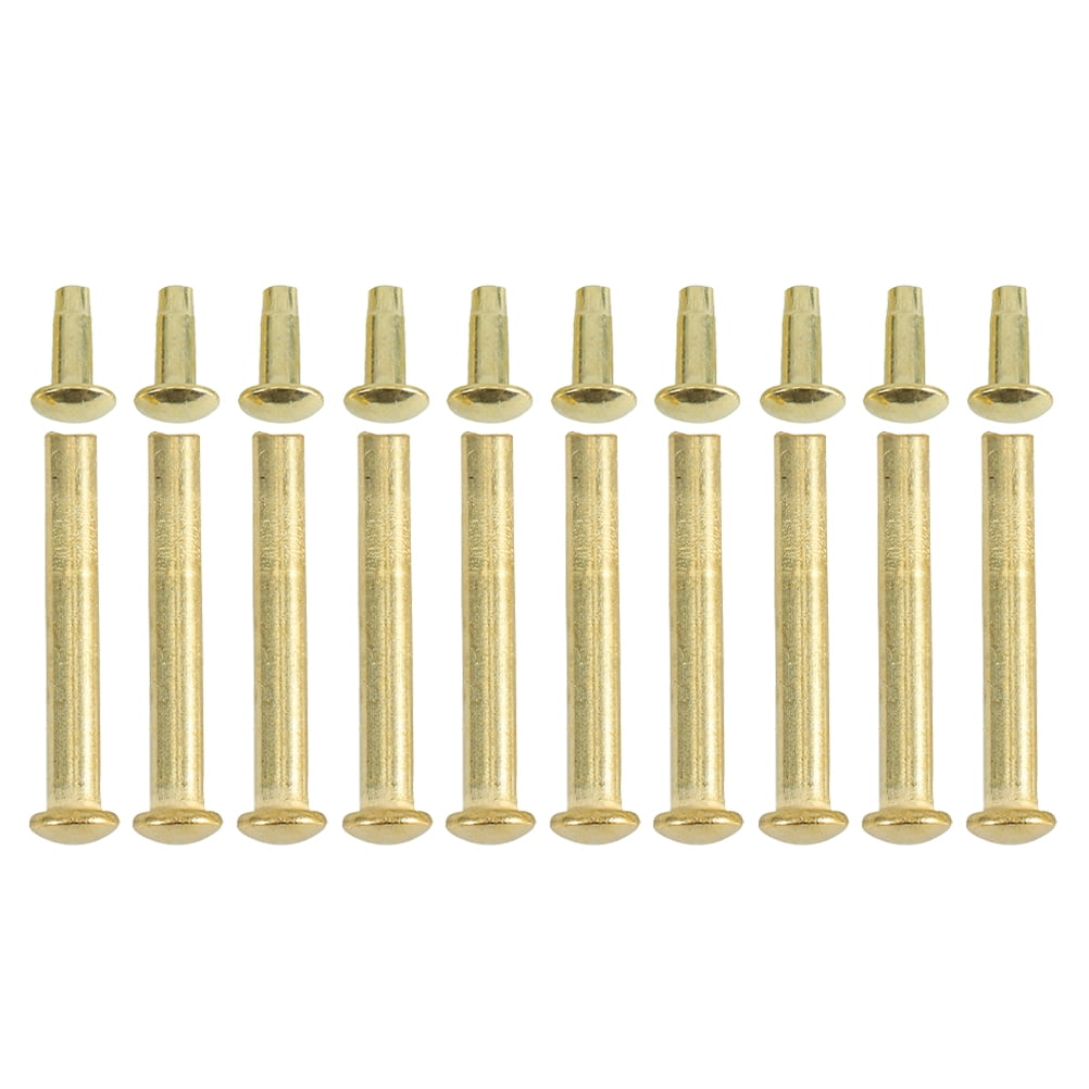 10 Sets Hand Fan Shaft Part Rivet Pins Watch Repair Kit Golden ...