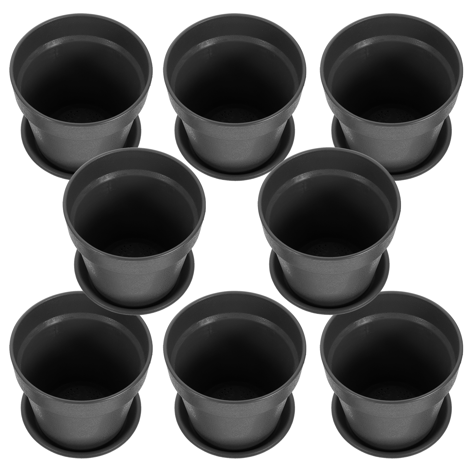 10 Sets Imitation Pottery Plastic Flower Indoor Plant Pots Planter ...