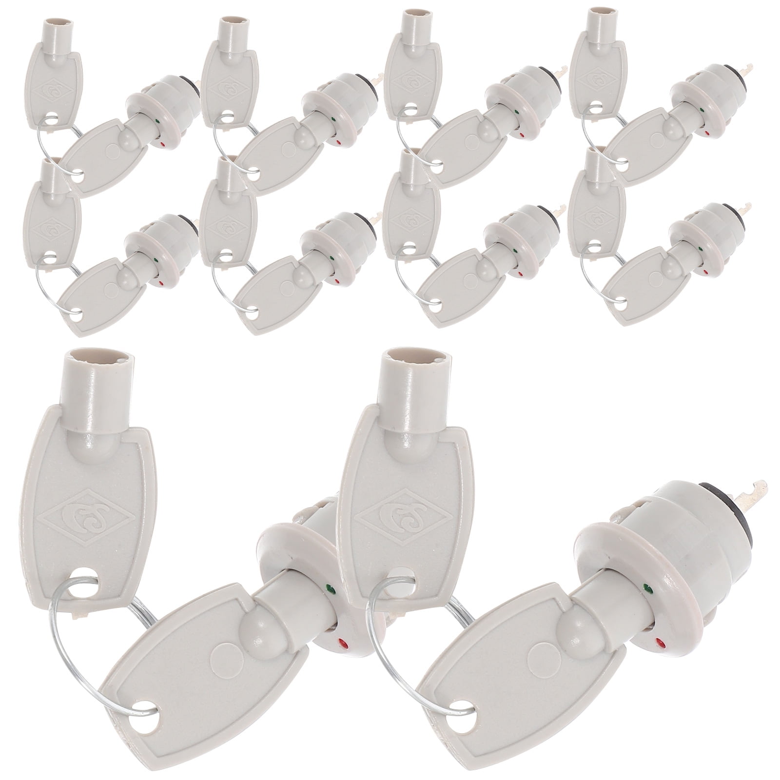10 Sets Key Switch For Telephone Key Switch For Electronic Lock Fire ...