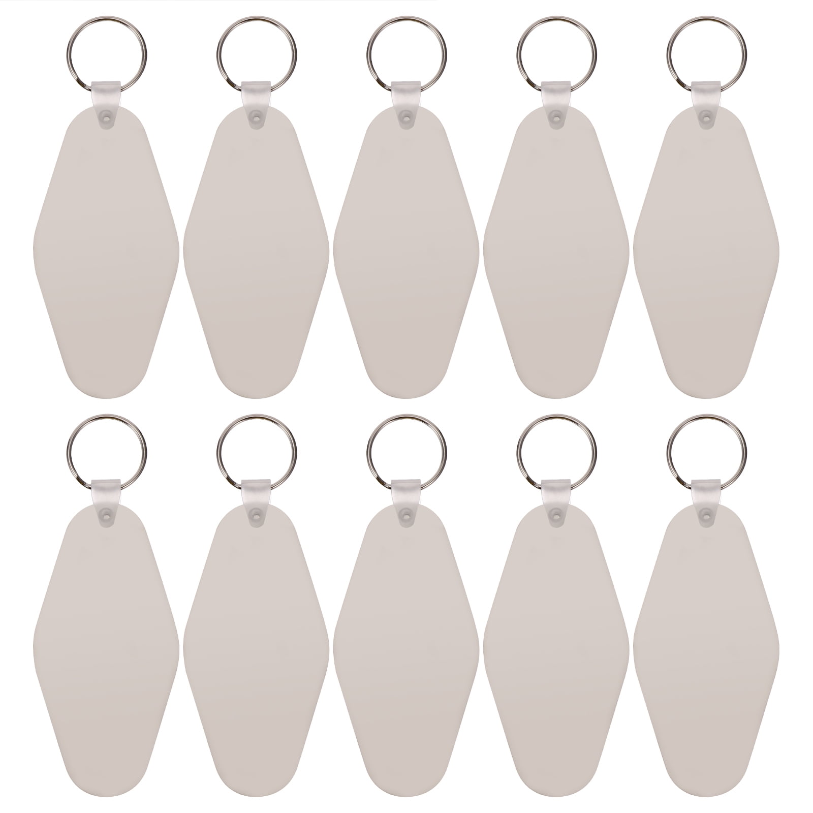10 Sets Keychain Charms Blanks Heat Transfer Sublimation for Events ...