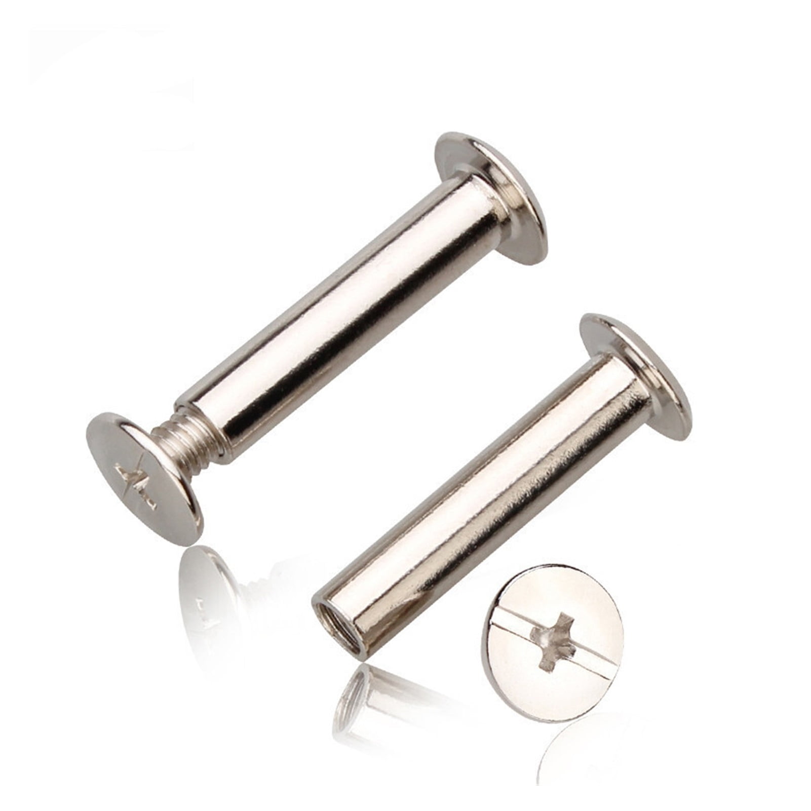 10 Sets M5*5-35mm Nickel Plated Picture Book Binding Screw Nail Recipes ...