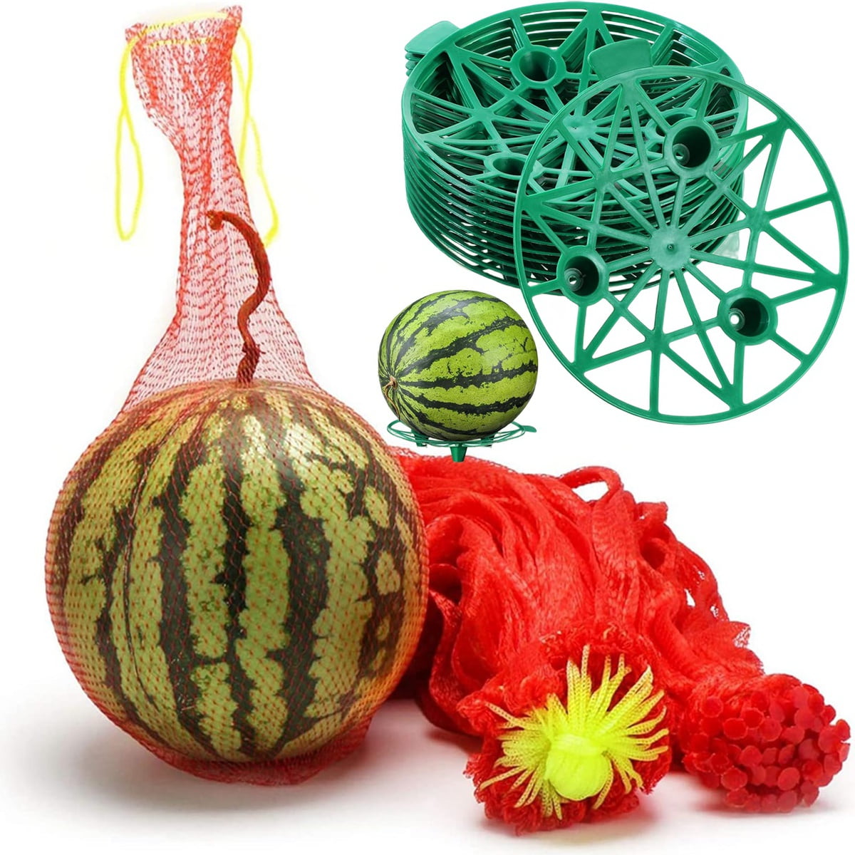 10 Sets Melon Cradle and Watermelon Nets-10 Pack Hanging Watermelon ...