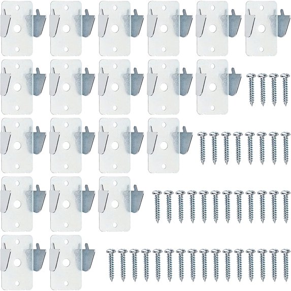 10 Sets Metal Curtain Rods Brackets - Sturdy Curtain Rod Holders with ...